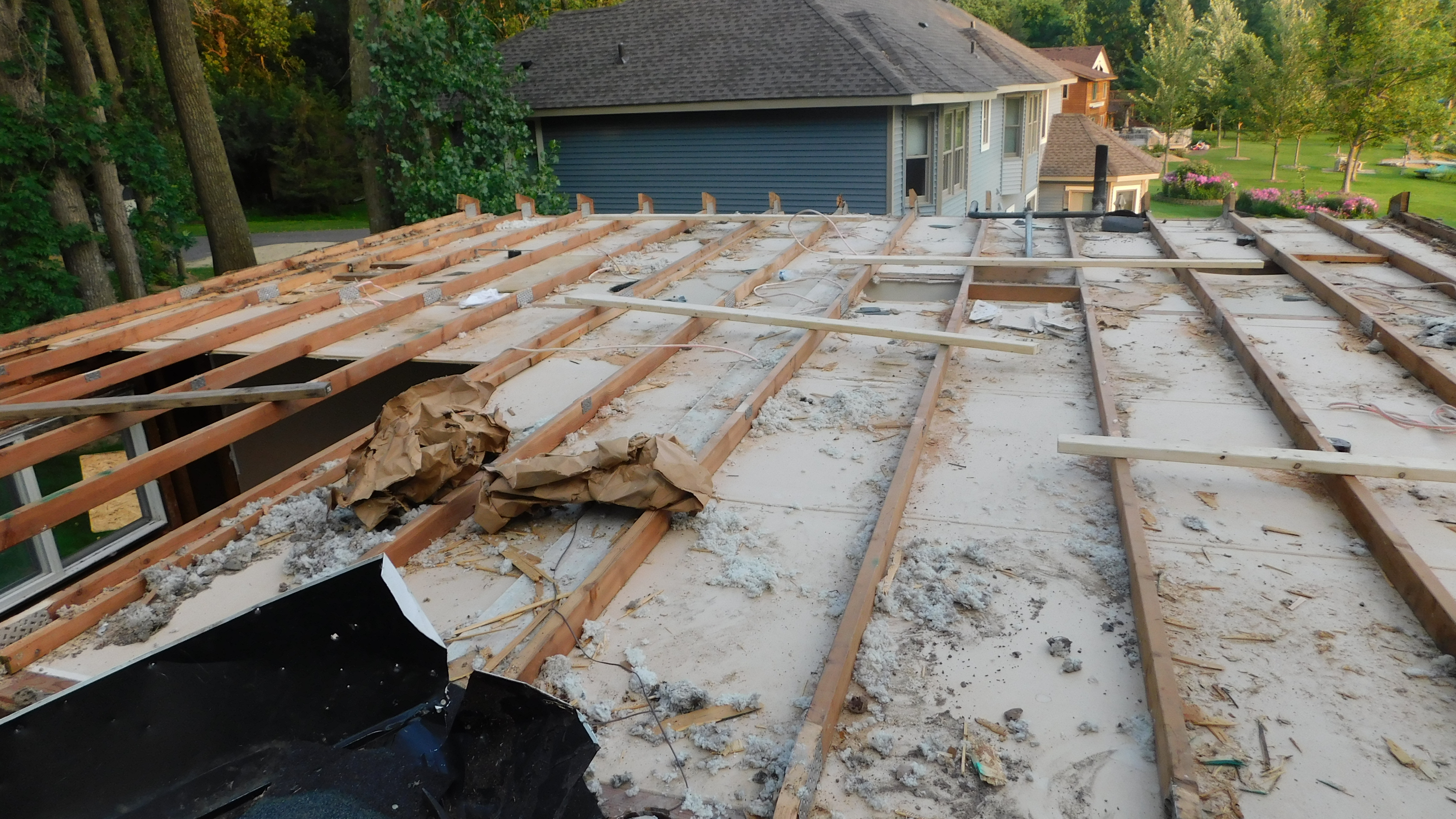 Addition Demo | Phase 2: Roof - Leah and Joe: Home DIY Projects & Crafts